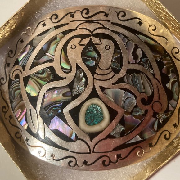 Accessories | Vintage Metal Belt Buckle Sterling Silver With Nice ...